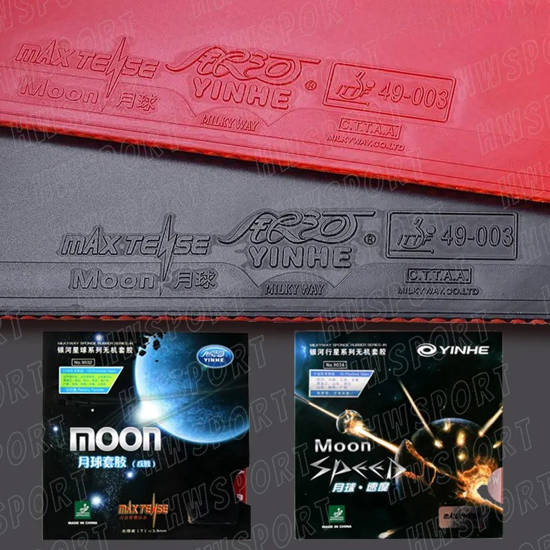 YINHE MOON Table Tennis Rubber Moon Speed Non-sticky Ping Pong Rubber ...