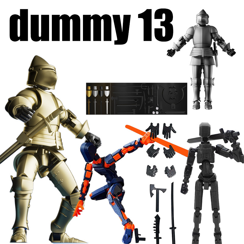 Dummy 13 Action Figure 3D Printer Lucky Doll 13 Joint Movable Model ...