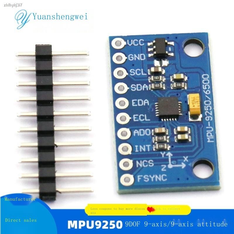 MPU9250 9DOF 9-axis/9-axis attitude, accelerometer gyroscope compass magnetic field sensor ...