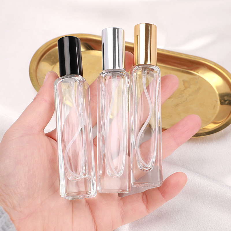 15ML Cylinder/Square Transparent Glass Perfume Spray Bottle Travel ...