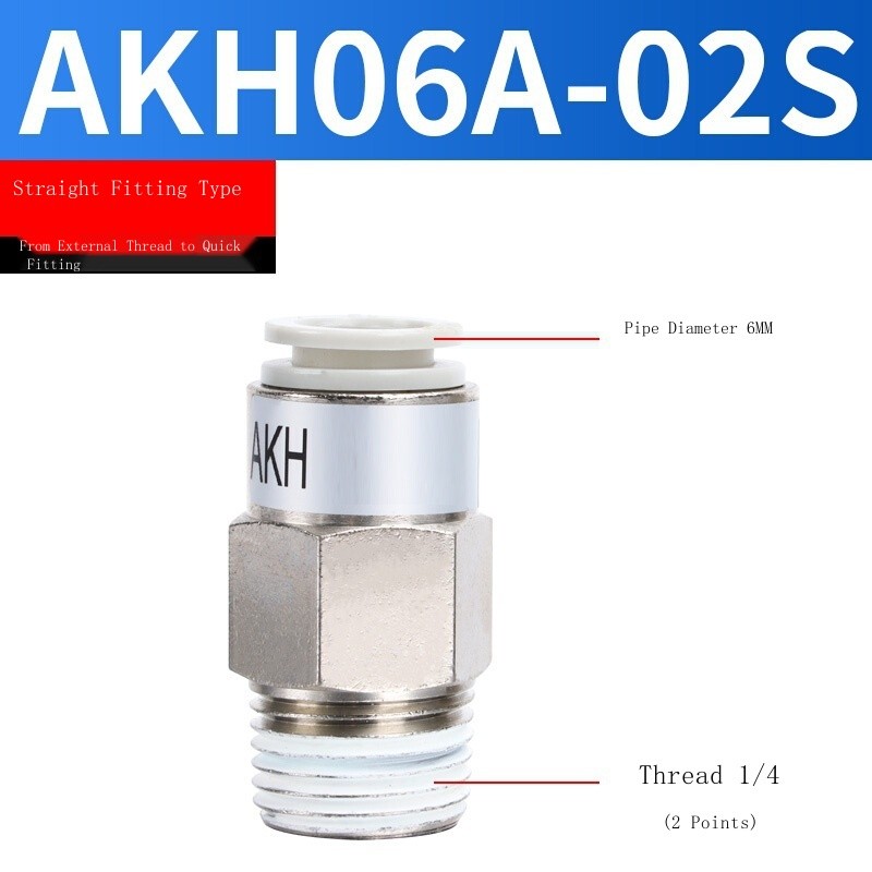 Check valve pneumatic check joint SMC type AKH04A/B/06/08/10/12-M5/01/02/04S air | Shopee ...