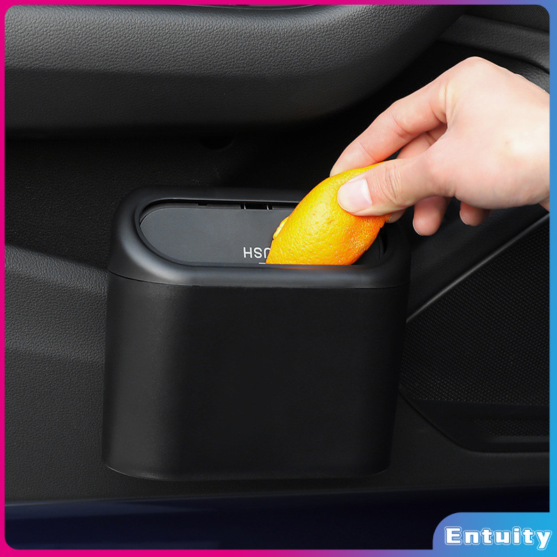 ET Trash Bin Car Dustbin Garbage Organizer Holder Portable Hanging Mini ...