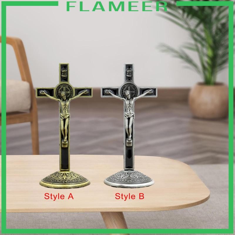 [Flameer] Standing Cross Crucifix Jesus Hanging or Standing Catholic ...