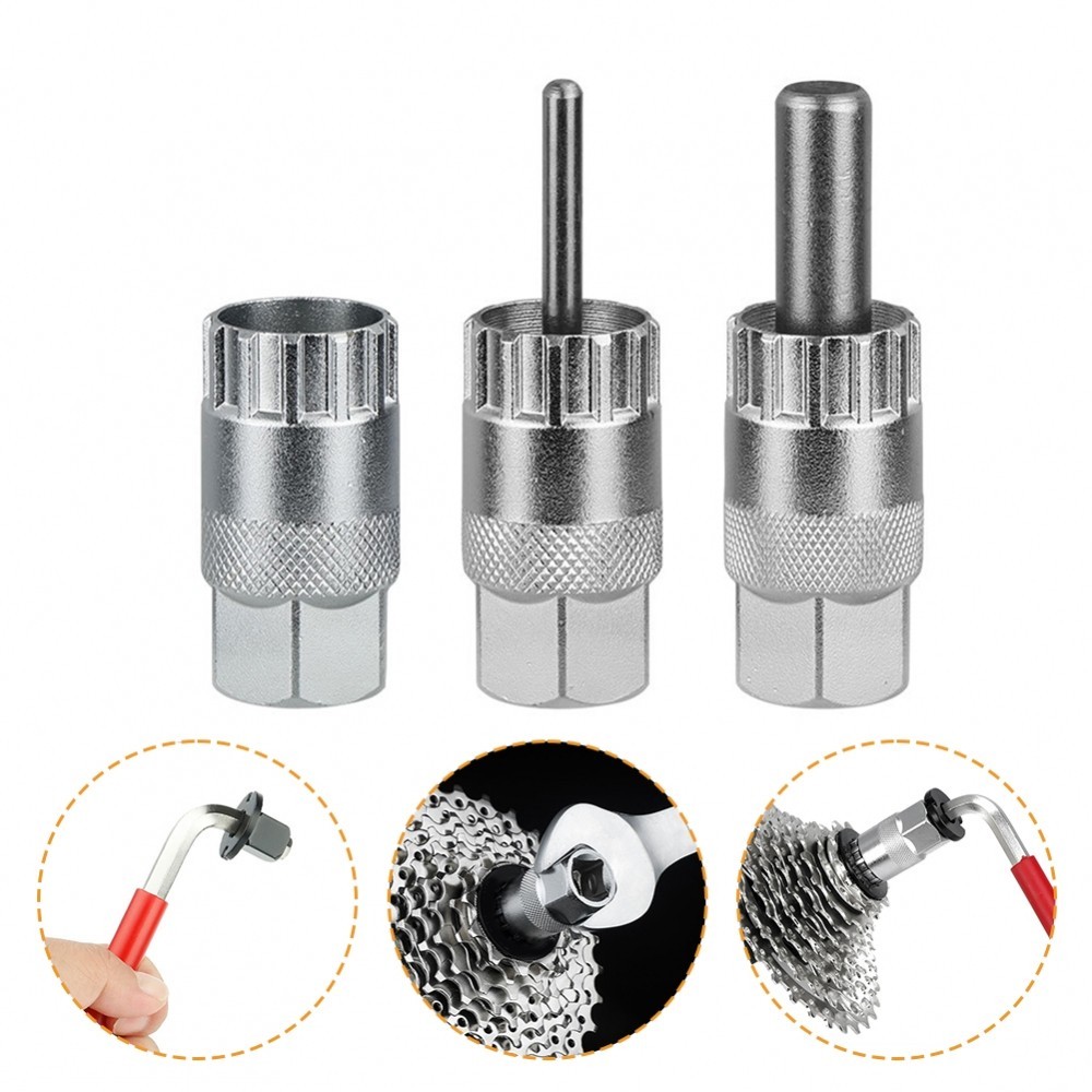 Bicycle Cassette Tool 12 Tooth Design Chrome-Plated Easy To Use Firm ...