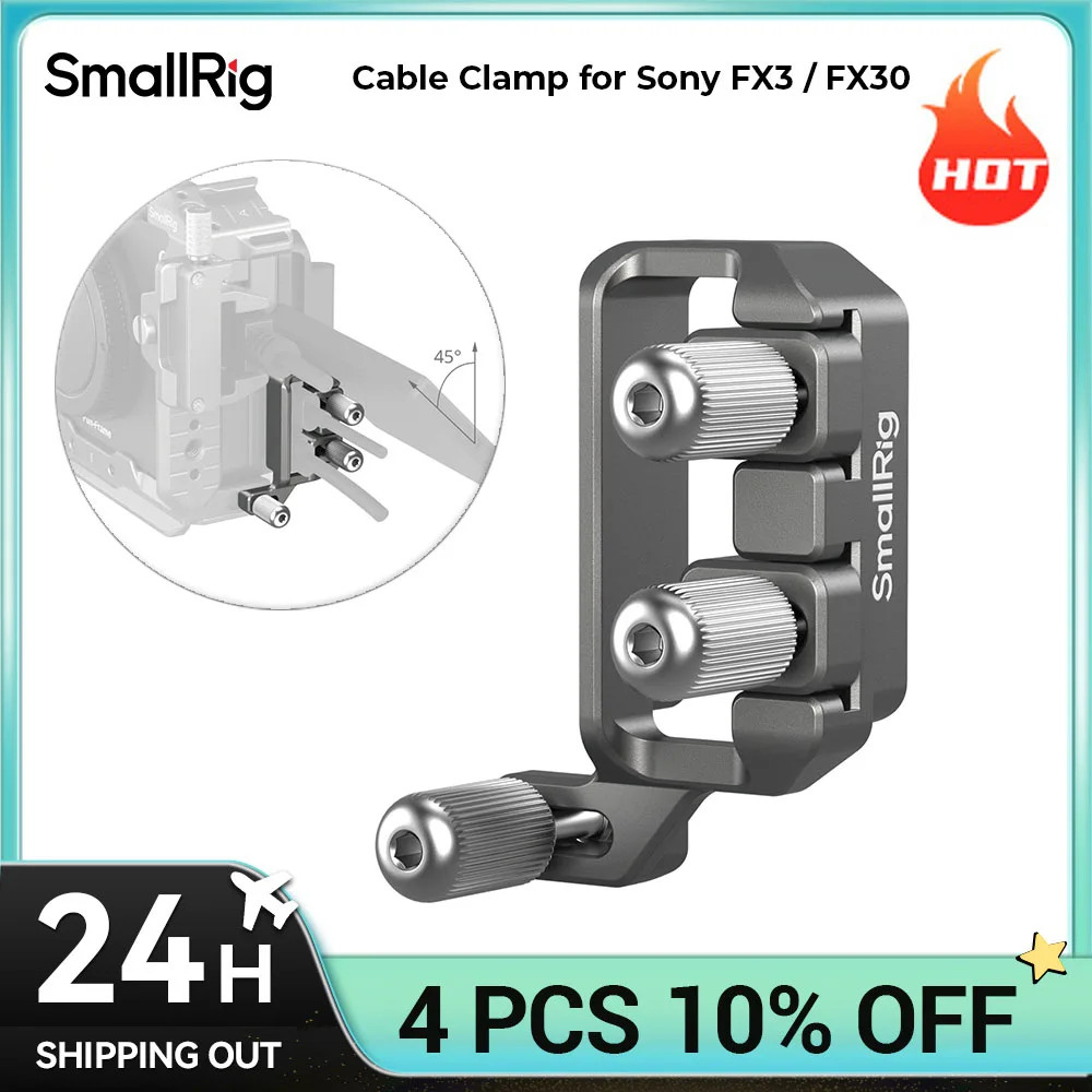 SmallRig USB-C/ MULTI Cable Clamp for Sony FX3 / FX30 HawkLock Quick ...