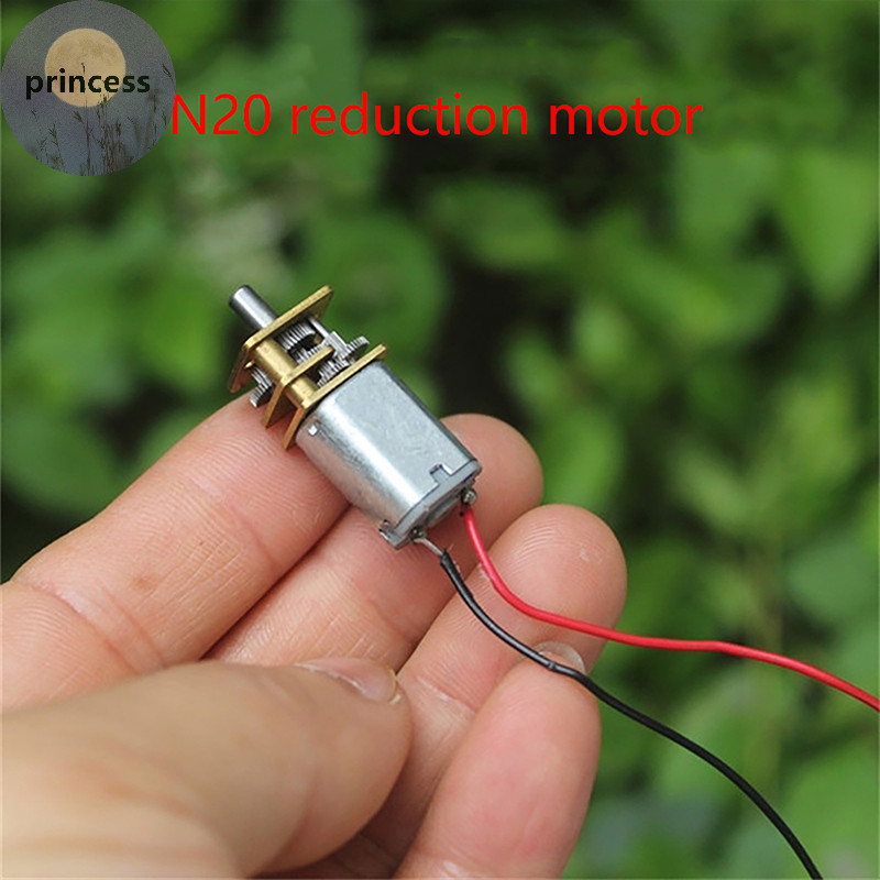 Princes N20 DC3-6V Electric Micro DC Geared Motor 26-53RPM Metal Motor ...