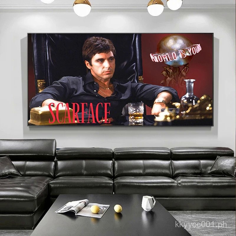 Movie Scarface Al Pacino Tony Montana The World Is Yours Quote Poster ...