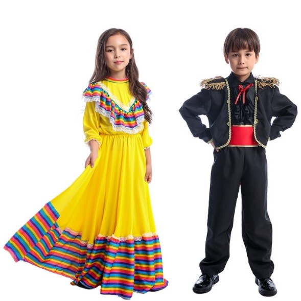 Children Costumes Latin America Chile Traditional Costumes Little Girls ...