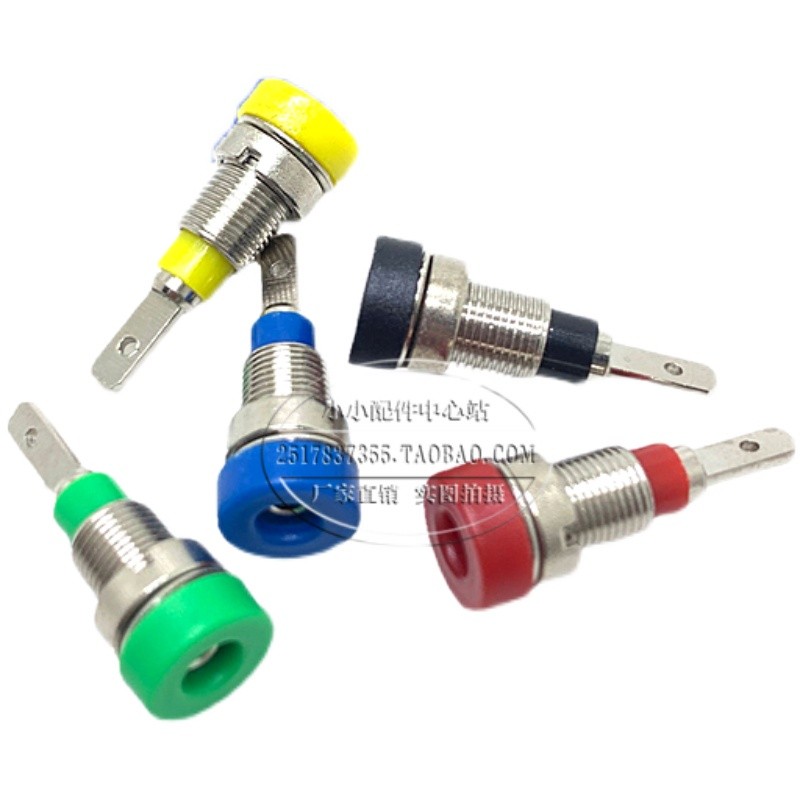 2mm banana plug socket test seat pure copper terminal insulation panel ...
