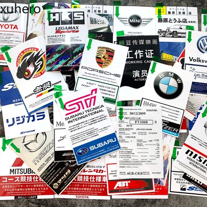 Mitsubishi Honda Toyota Front Windshield Electrostatic Sticker JDM ...