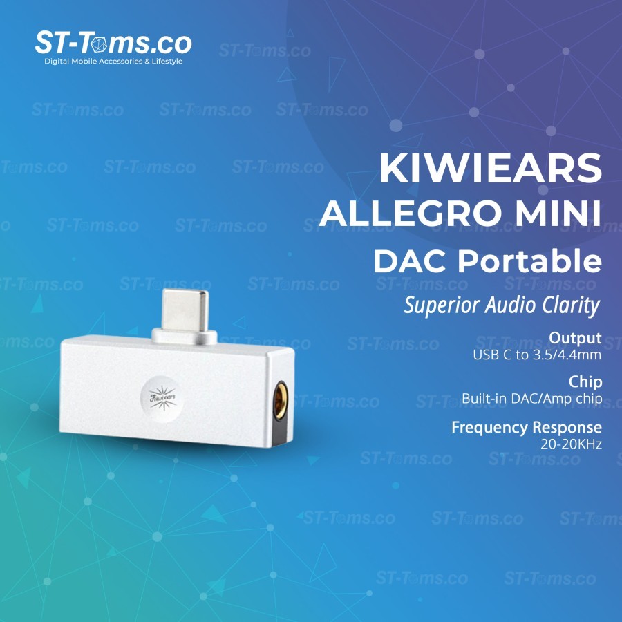 Kiwi Ears Kiwiears Allegro Mini High-Fidelity Portable IEM DAC Type C ...