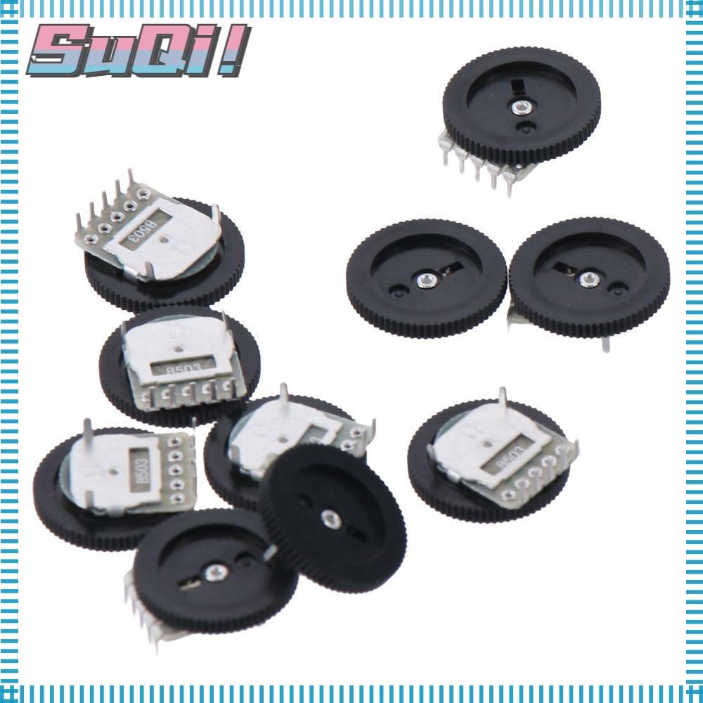 HI-SUQI Wheel Potentiometer, 50K Ohm 16x2mm, Easy to us 5-Pin Dial ...