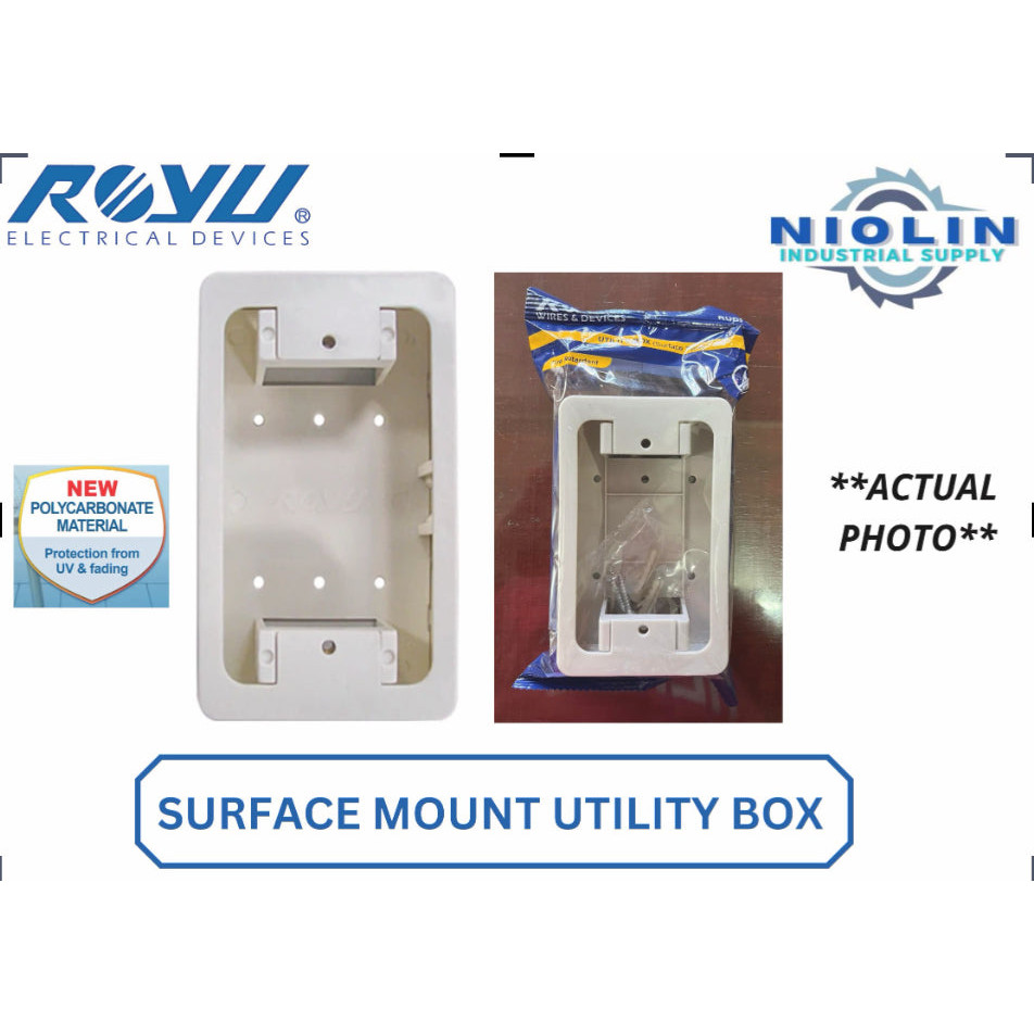 ROYU PVC Surface Mount Utility Box | Shopee Philippines