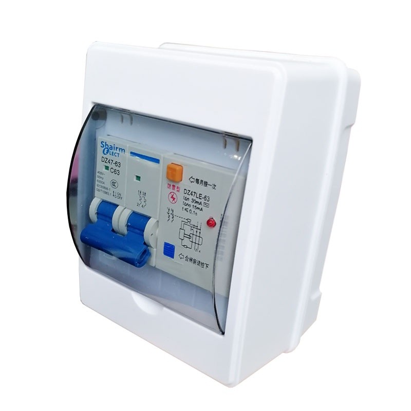 Waterproof box + lightning protection leakage circuit breaker 2P air ...
