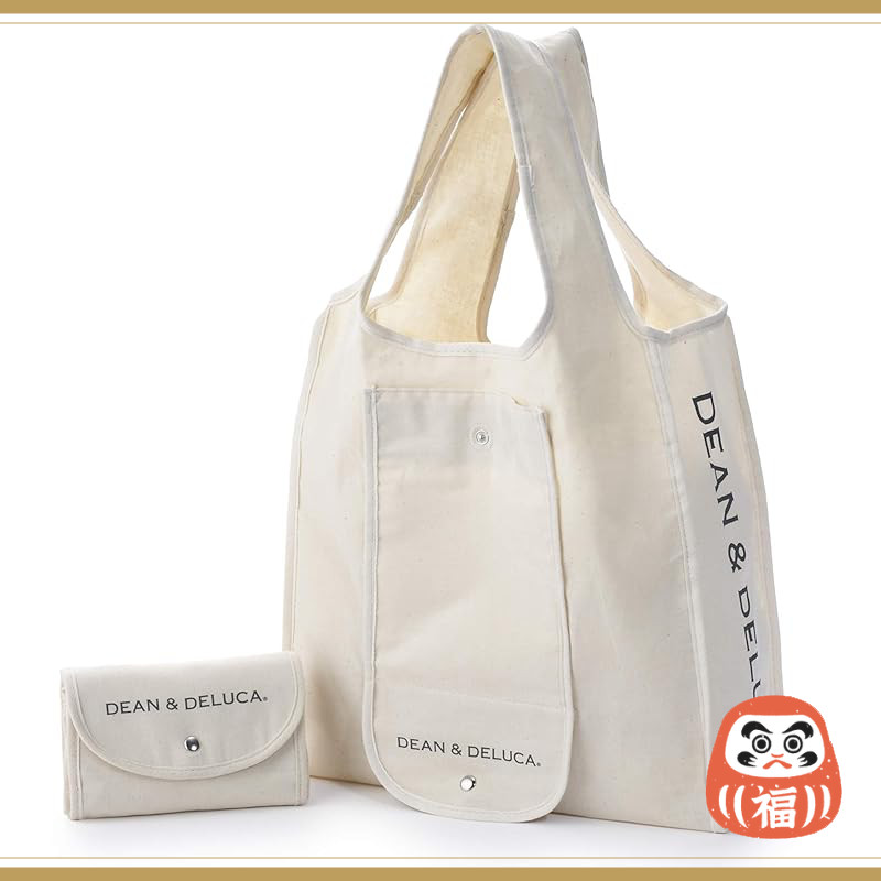Dean & Deluca Reusable Shopping Bag - Lightweight, Compact, Foldable ...