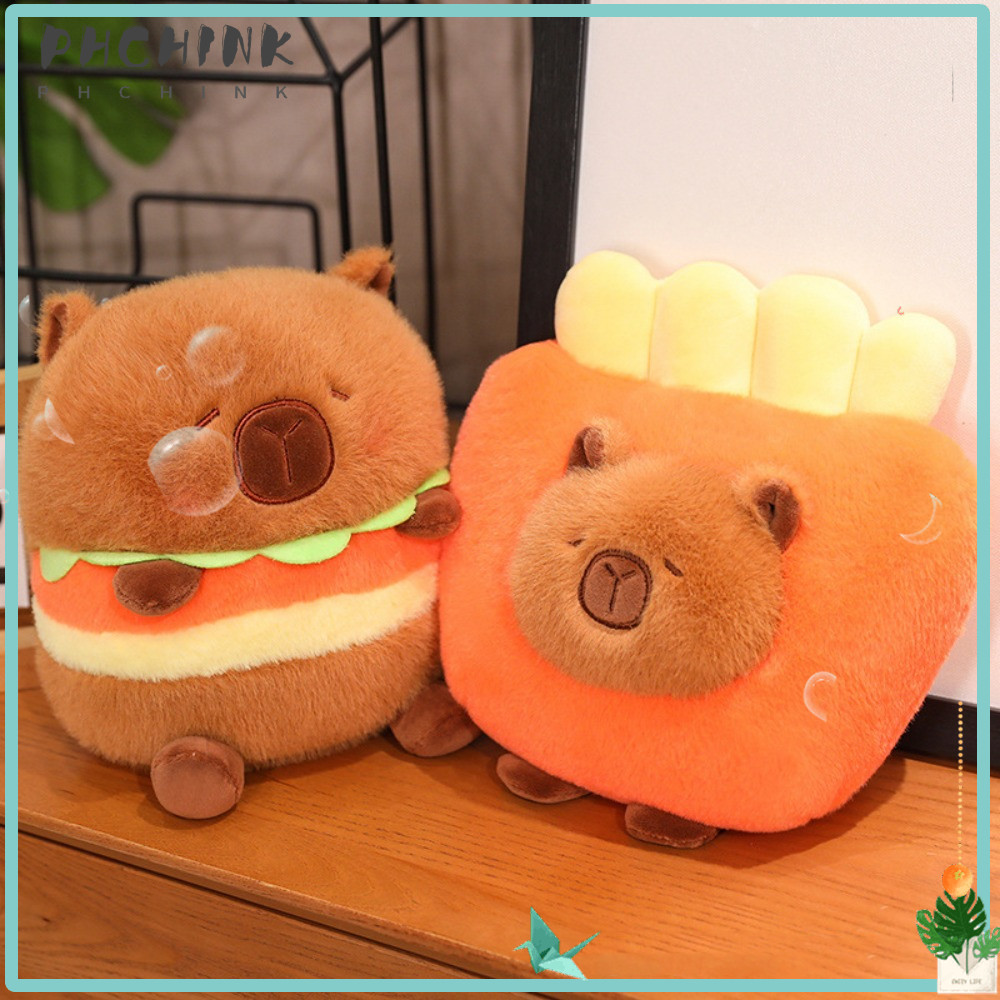 CHINK Capybara Pillow, 20~36CM Hamburger Stuffed Plush Toy, Toast ...