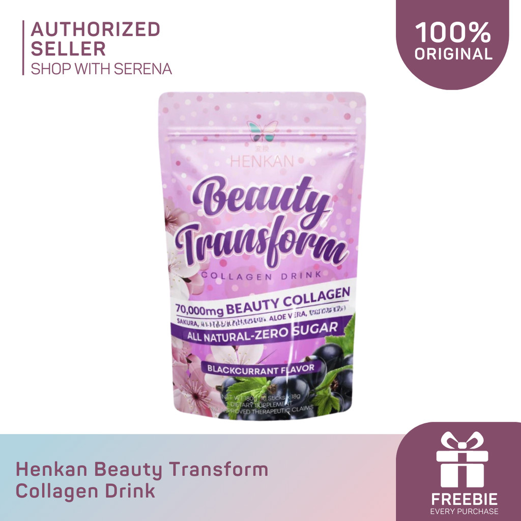 HENKAN Collagen Drink 10 Sachets, Anti Aging, Glowing Skin, Hydrolyzed ...