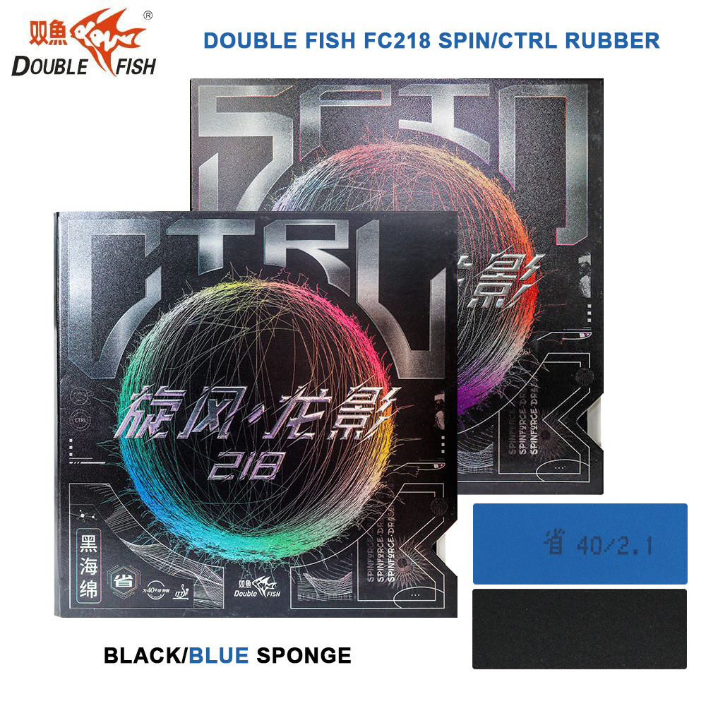 Original DOUBLE FISH Table Tennis Rubber Provincial Level FC218 SPIN ...