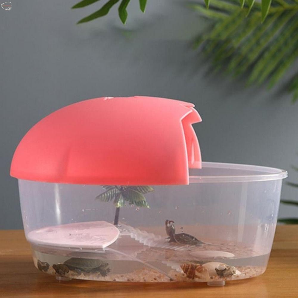 MXBEAUTY Turtle Hydroponic Box, With Cover Removable Animal Water Tank ...