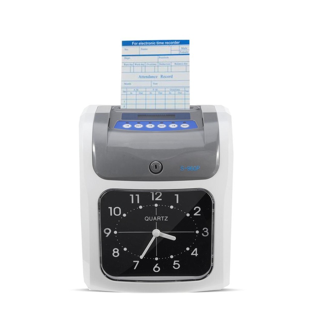 Attendance machine desktop automatic clock in machine with 50 cards per ...