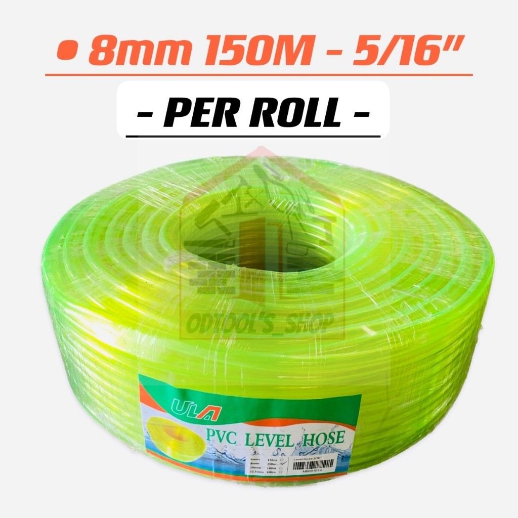 ULA PVC Level Hose 1/4" 5/16" 3/8" 1/2" (PER ROLL) | Shopee Philippines