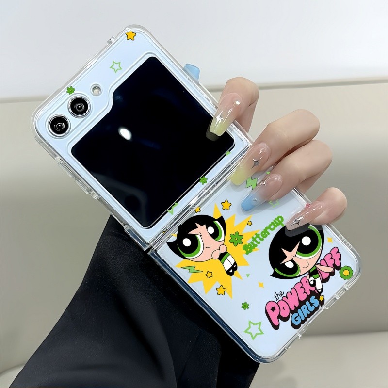 Lovely Powerpuff Girls Blossom Bubble Buttercup Hard Transparent Case ...