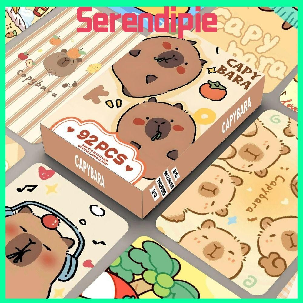 SERENDIPIE Lomo Cards, Cartoon Capybara HD Capybara Photocards ...