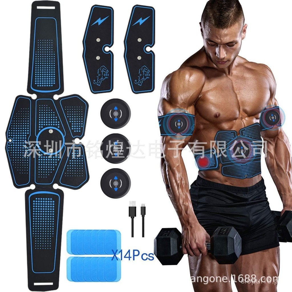 EMS Smart Wireless Waist Arm Abdominal Trainer Muscle Patch Lazy Muscle ...