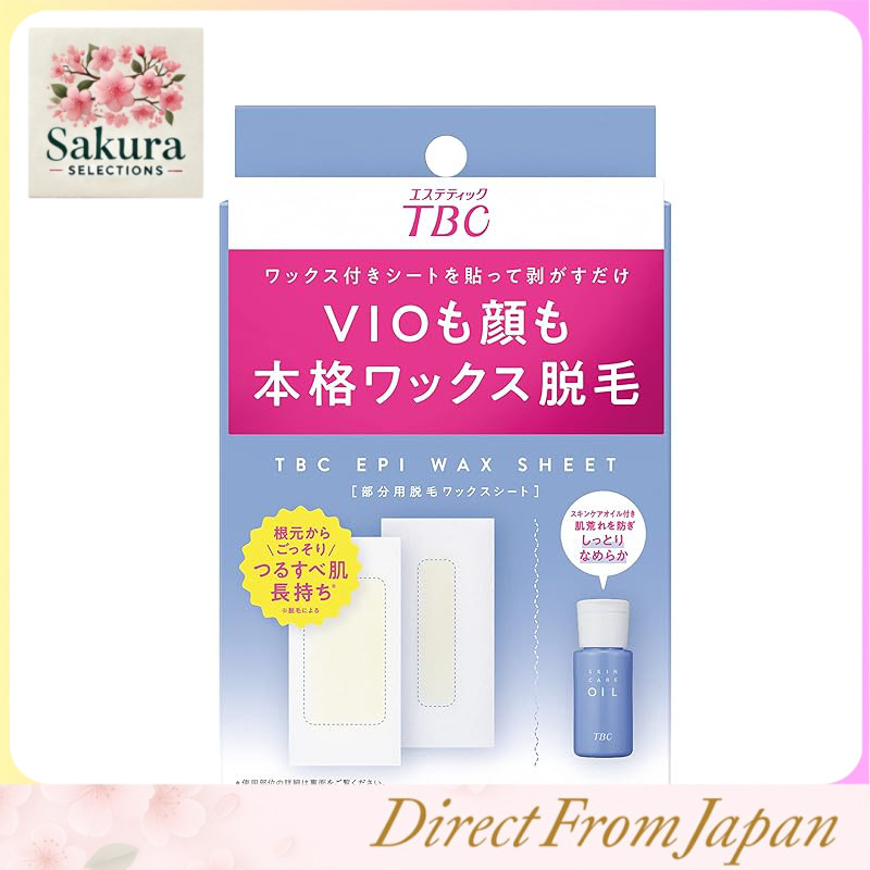 TBC Epilating Wax Sheets with Skin Care Oil - Easy At-Home Hair Removal ...
