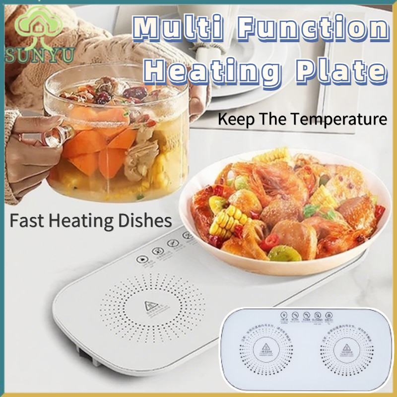 Electric Food Warmer Tray Adjustable Temperature Warm Plate Fast ...