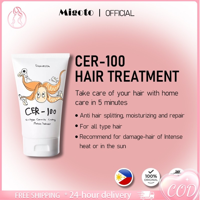Elizavecca CER-100 100ml Hair Protein Treatment | Collagen + Ceramide ...