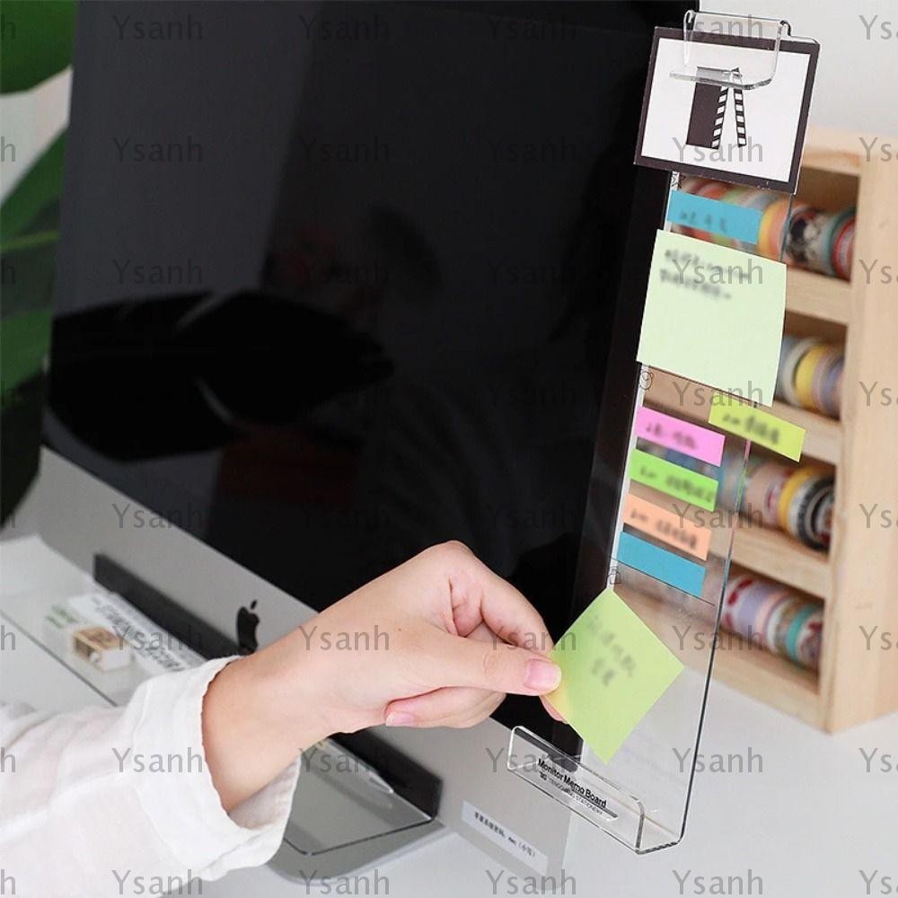YSANH Monitor Memo Board, Multi-functional Self-adhesive Display ...