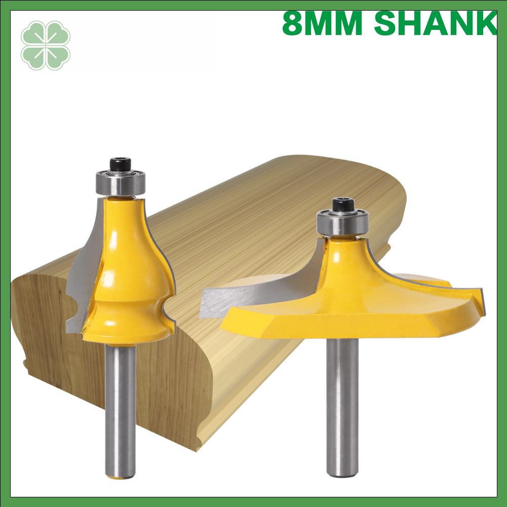8mm Shank Handrail Router Bit Set 2PCS Wood Edge Profiling Bits for ...