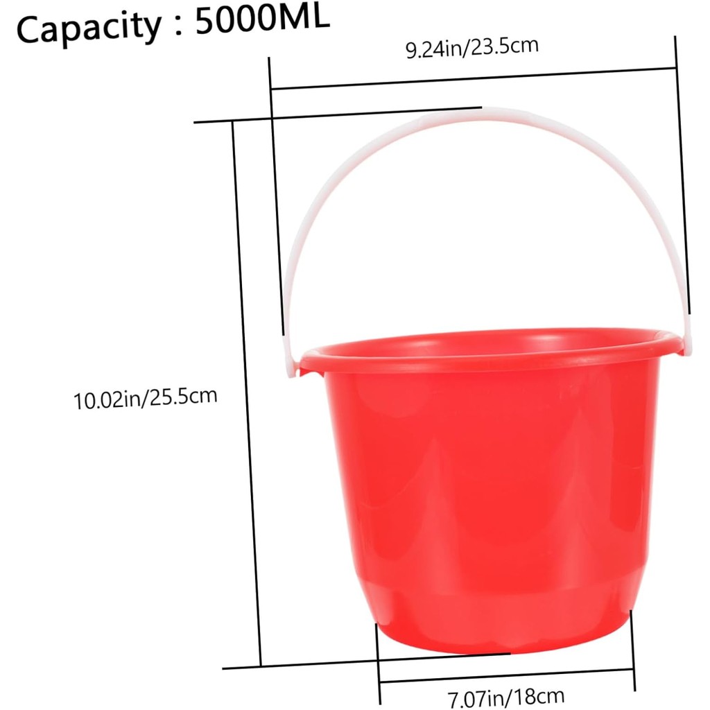 Small Plastic Bucket Water Storage Bucket Home Bucket Portable Water ...
