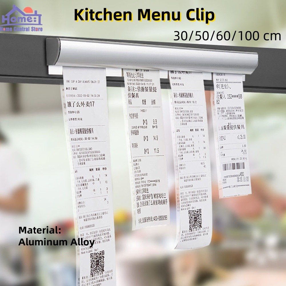 Premium Aluminum Alloy Kitchen Menu Clip Holder Receipt Clip No ...