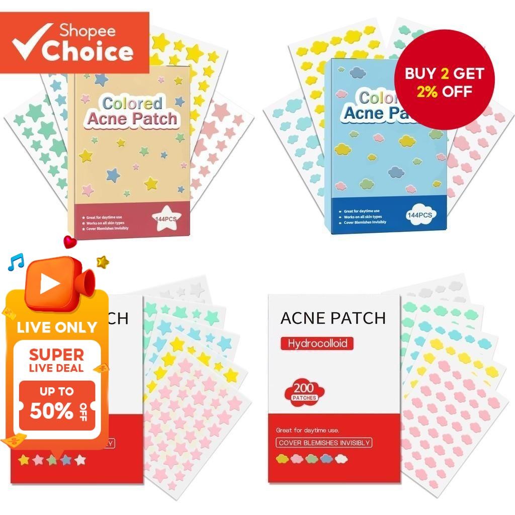 Acne Pimple Patches for Face, Hydrocolloid Acne Patches for Covering ...