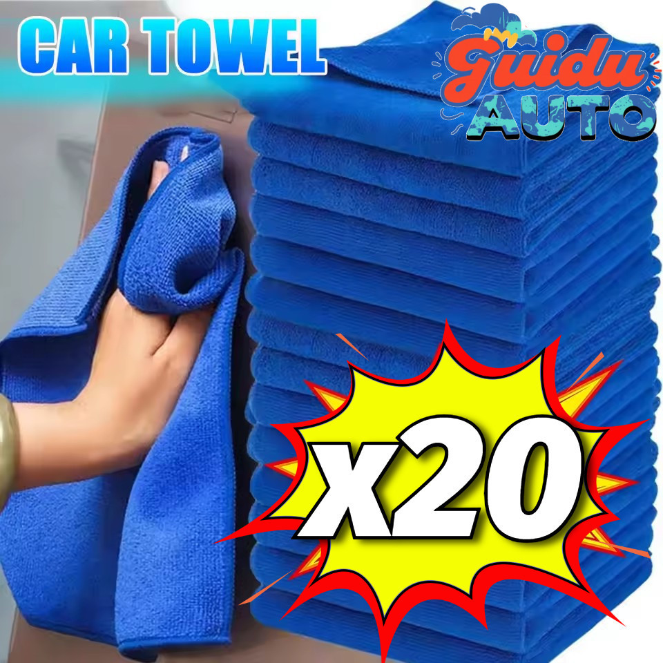 [ MOAuto ] 10/20Pcs Microfiber Towels - Car Wash Drying Towel ...