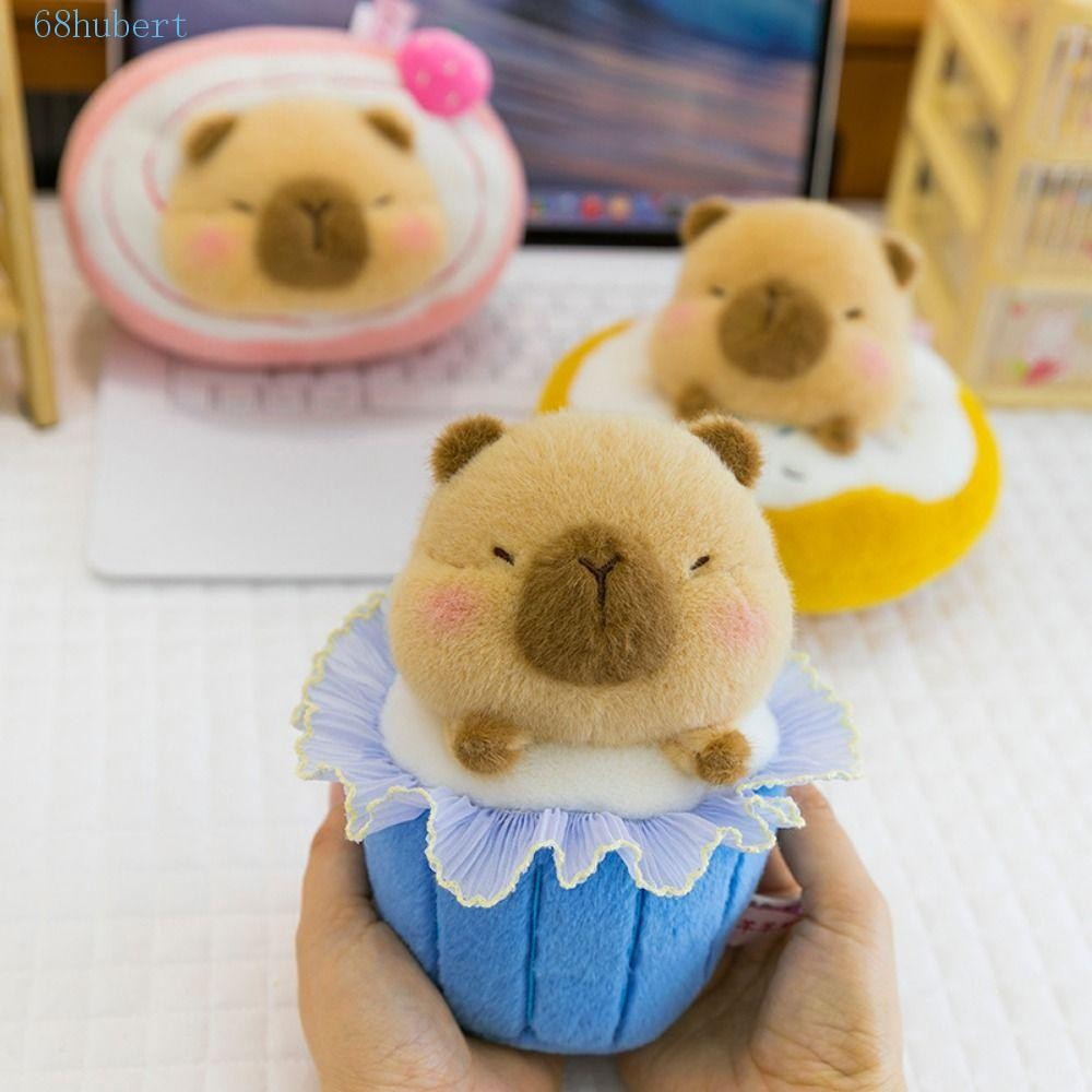 HUBERT Dessert Capybara Plush Toy, Fluffy Creative Plush Capybara Plush ...