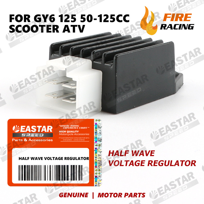 For GY6 125 50-125CC 4Pin 12V Motorcycle Half Wave Voltage Regulator ...