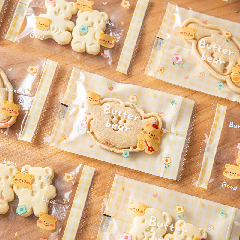 Disposable Cookie Packaging Bag Open Top Individually Packaged ...