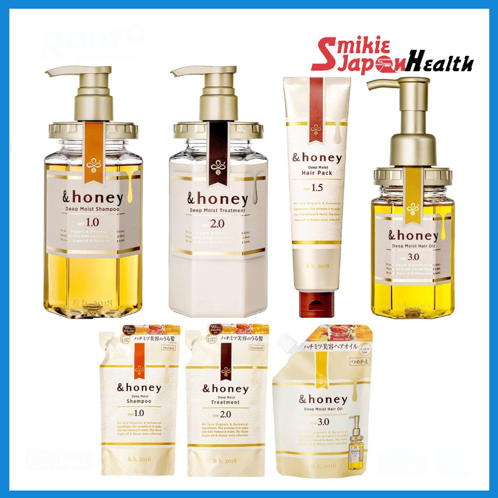 &honey Deep Moist Shampoo (440ml) Deep Moist Treatment (445g) Made in Japan | Shopee Philippines