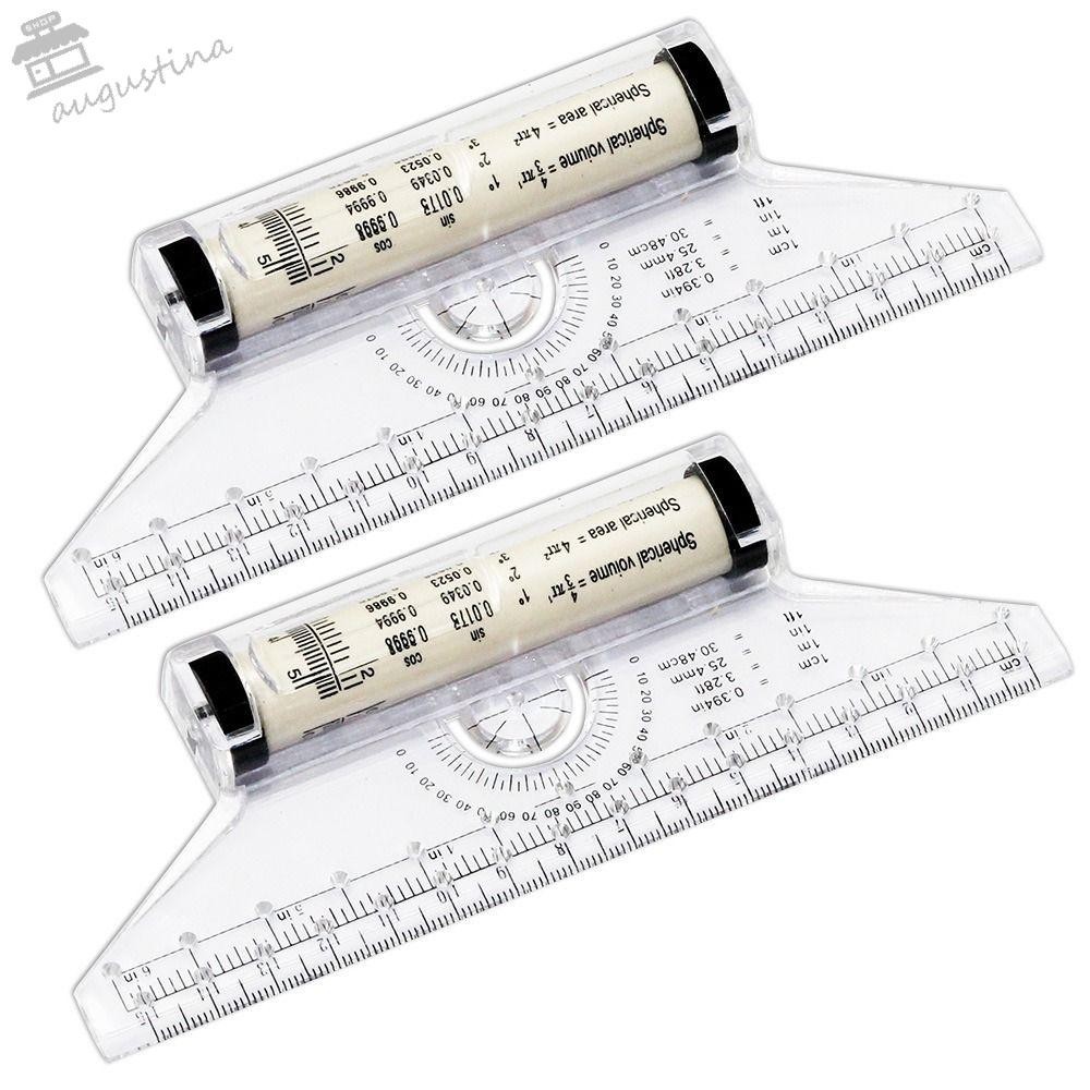 AUGUSTINA Rolling Parallel Rulers Clear Universal 15cm 30cm Student ...