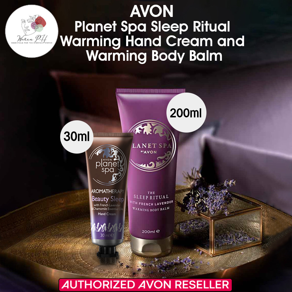 AVON Planet Spa Sleep Ritual Warming Hand Cream, 30ml and Warming Body ...