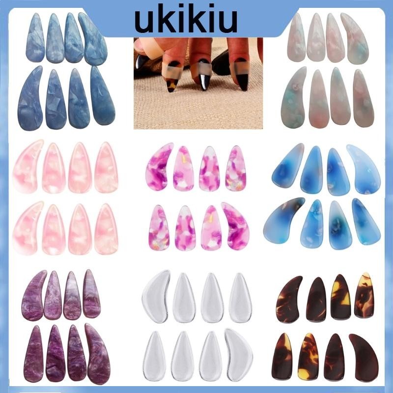 UKI Guzheng Finger Picks 8Pcs Finger Pick Thumb Pick Guitar Picks ...
