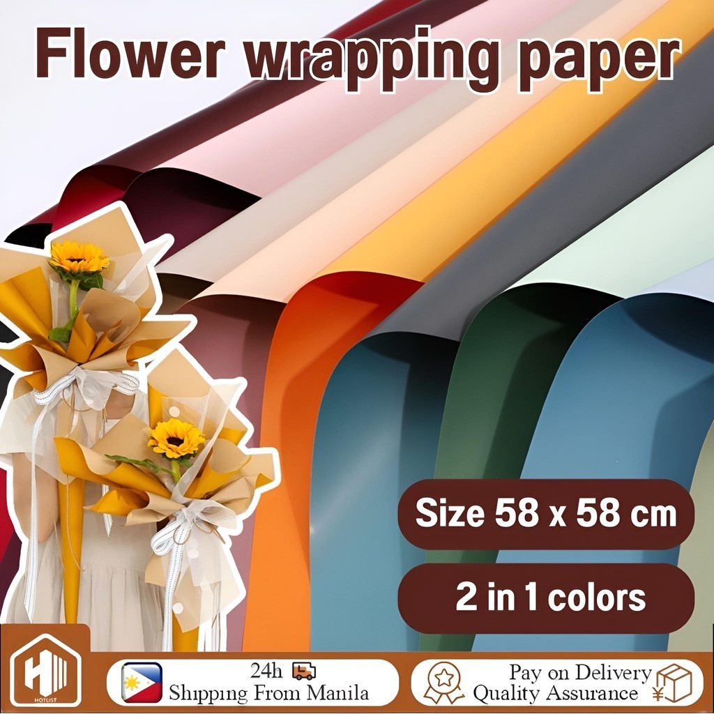 Two-Tone Color Flower Bouquet Wrapper | Shopee Philippines