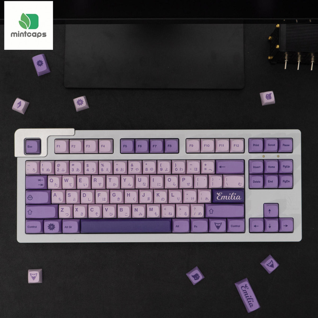 Mintcaps GMK Frost Witch keycaps Purple XDA profile PBT Japanese keycap ...