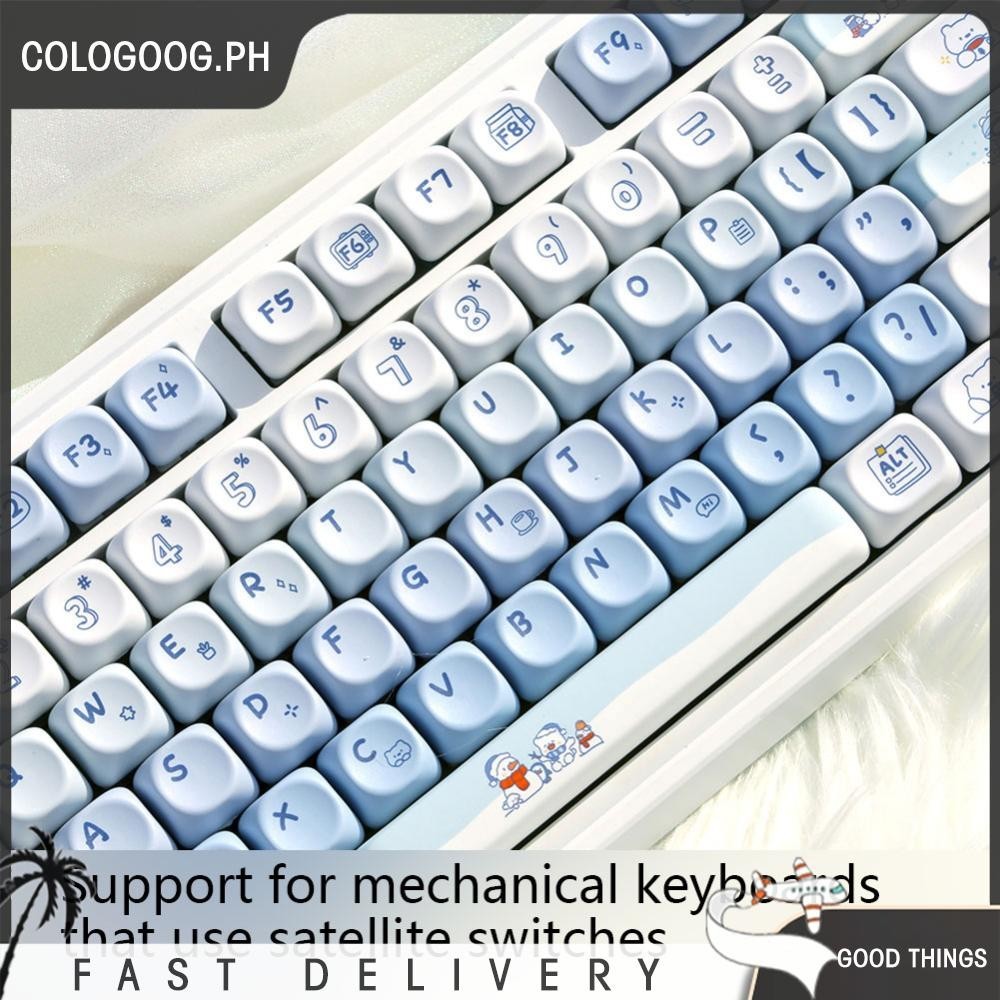 131 Key Winter Bear Cartoon Key Caps for DIY Custom Mechanical Gaming ...