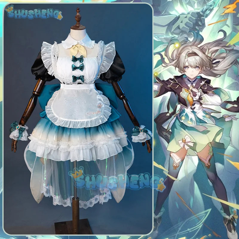 Firefly Cosplay Costume Dress Wig Honkai Star Rail Uniform Pantyhose ...
