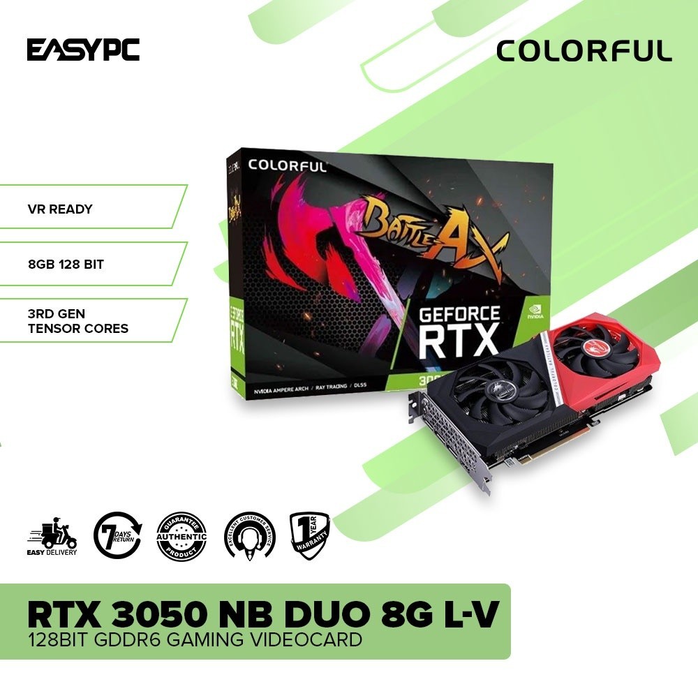 EasyPC | Colorful Rtx 3050 NB DUO 8G L-V/ DUO V2 -V 8G-V 8gb 128bit ...