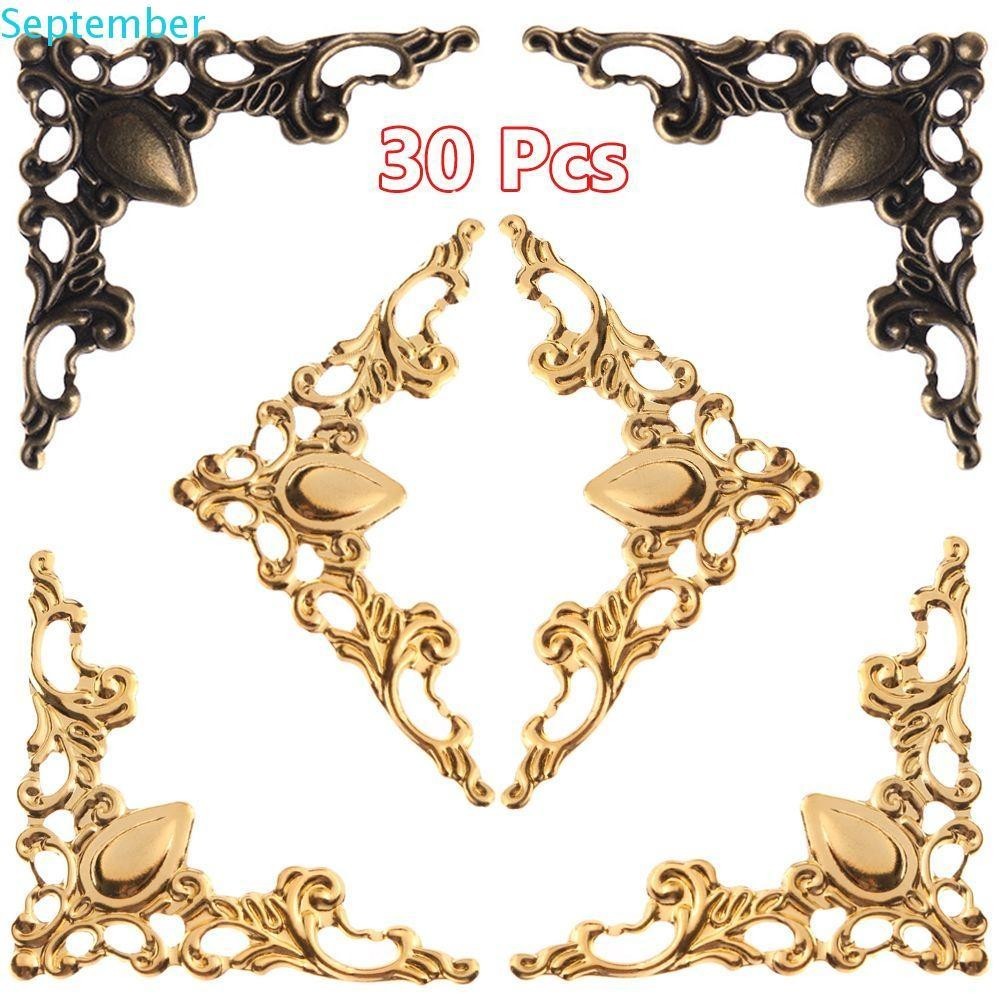 SEPTEMBER Metal Angle Corner Bracket 40mm for Menus Bracket Bronze Gold ...